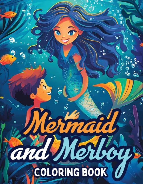Mermaid and Merboy Coloring Book - Victoria Wintersberger | Patogupirkti.lt